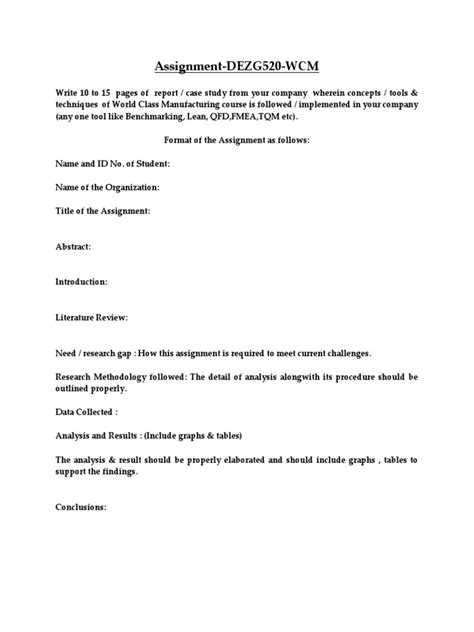 Assigment Format Dezg520 Wcm Pdf Career And Growth Business