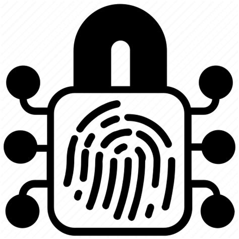 Fingerprint Security Biosecurity Protection Biometric Icon