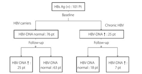 Flowchart Of Patients With Hbv Infection Hbs Ag Hepatitis B Surfore Download Scientific