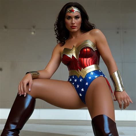 Default Sexy Wonder Woman With Dark Brown Shinny P By Auggy1999 On