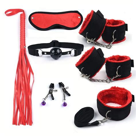 G Spot Dildo Vibrator Anal Plug Bondage Set Sex Toys For Women Whip