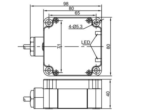 Analog Output Proximity Sensor Inductive Square Type 0 10v 0 20ma