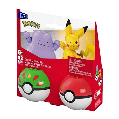 Mega Pokemon Ditto And Pikachu Building Set Elephants Trunk