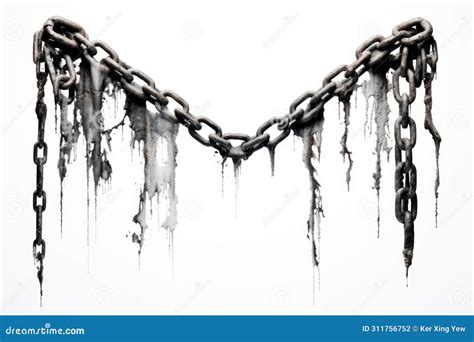 Drawing Of A Chain With Dripping Water On It Stock Illustration Illustration Of Pattern