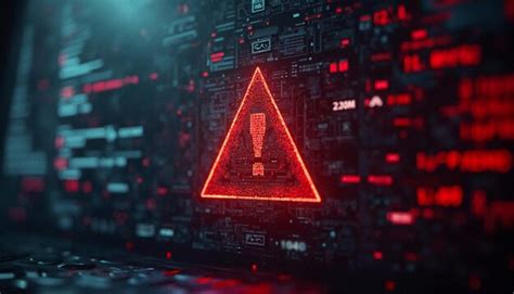 System Hacked Warning Alert Due To Hacker Attack Premium Ai Generated Image