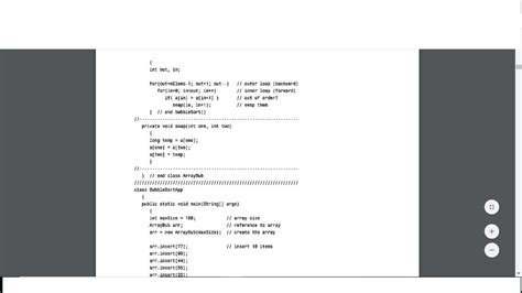 In The Bubblesortjava Program Listing 31 In Lafore