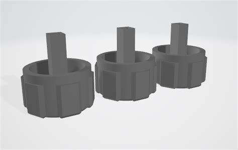 🚗 00 06 First Gen Toyota Tundra Climate Control Knobs・free 3mf File For 3d Printing・cults