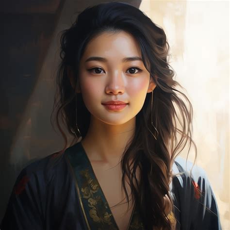 Premium Photo Close Up On Beautiful Asian Girl Portrait