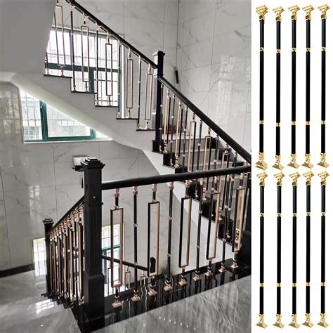 Lzmzmq Metal Balusters Spindle For Stairway Modern Indoor