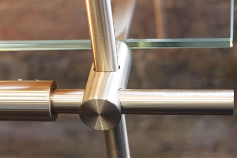 Hmh Architectural Metal And Glass Brass Shelving