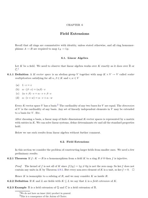 field extensions pdf field mathematics vector space