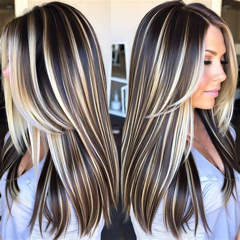 15 Dark Brown Hair With Blonde Highlights Straight Ideas For A Fresh