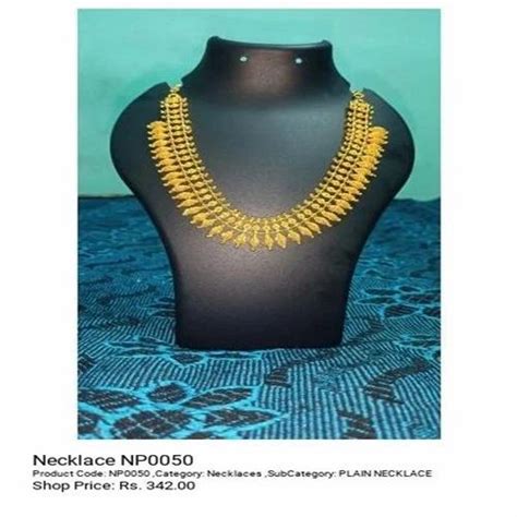 Imitation Jewellery Gold Covering Necklaces Package At ₹ 342piece In