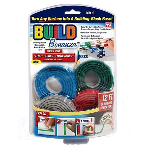Лего блоки Build Bonanza гибкие (клейкая лента) для строительных блоков ...