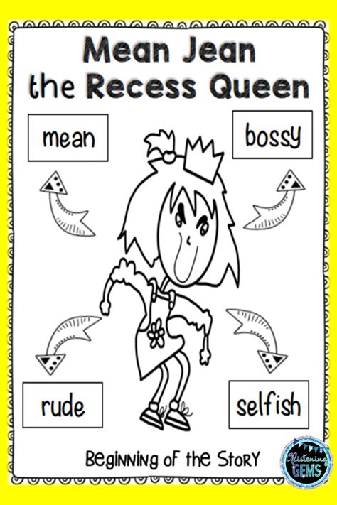 The Recess Queen Activities First Grade Recessive Traits Character