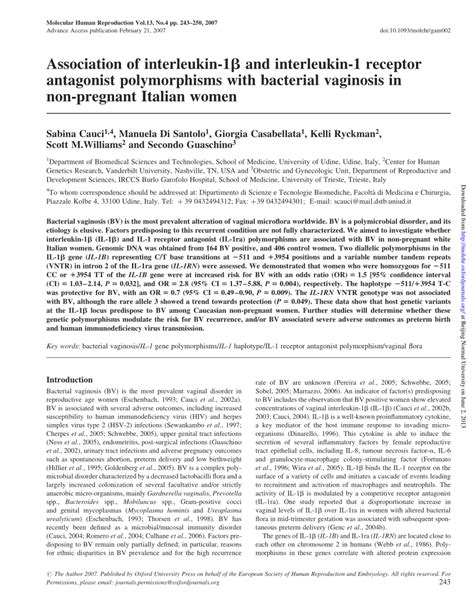 Pdf Association Of Interleukin 1 And Interleukin 1 Receptor