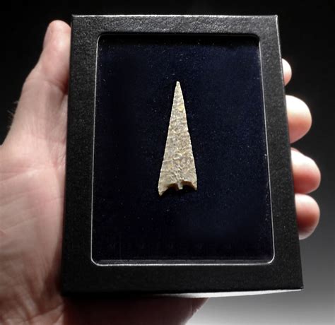 Rare Finest Capsian African Neolithic Offset Barb Arrowhead Cap258 Time Vault Gallery