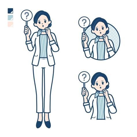 Premium Vector Beauty Advisor Woman With Put Out A Question Panel Images