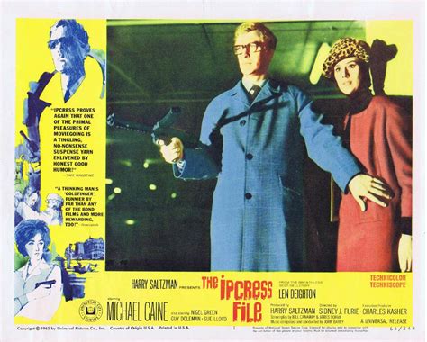 The Ipcress File Original Lobby Card 1 Michael Caine Nigel Green