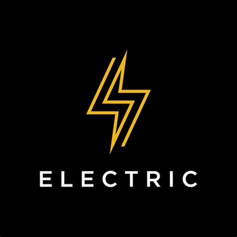 Modèle De Logo Flash Ou éclair Dénergie électrique Ou Naturelle