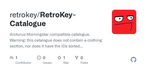 Github Retrokeyretrokey Catalogue Arcturus Morningstar Compatible Catalogue Warning This