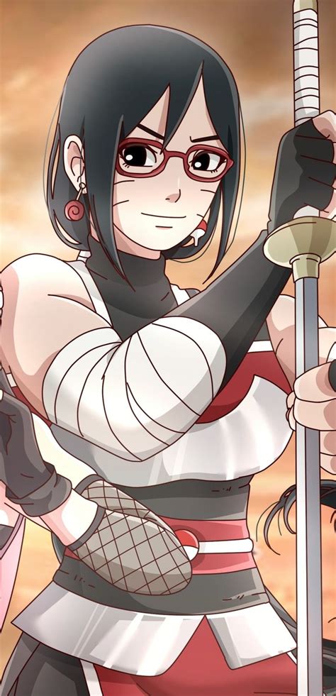 Memory And Sarada Fan Art By Me 1 Close Up