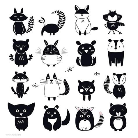 Premium Ai Image Cute Simple Doodle Patterns