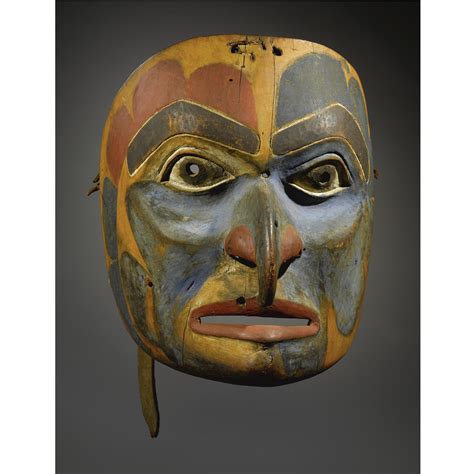 A Bella Coola Polychromed Wood Mask Lot Sothebys Native American