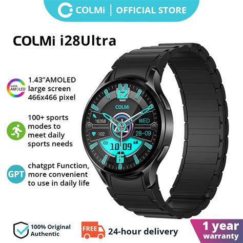 Colmi I28ultra Smartwatch Relógio Inteligente Bluetooth Chamada Homens
