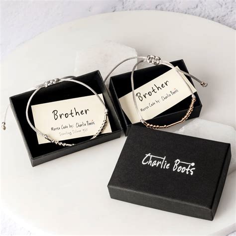 Morse Code Brother Bracelet By Charlie Boots