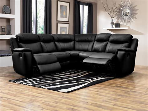 Relaxsofa Leder Ecksofa Evasion Schwarz Günstig