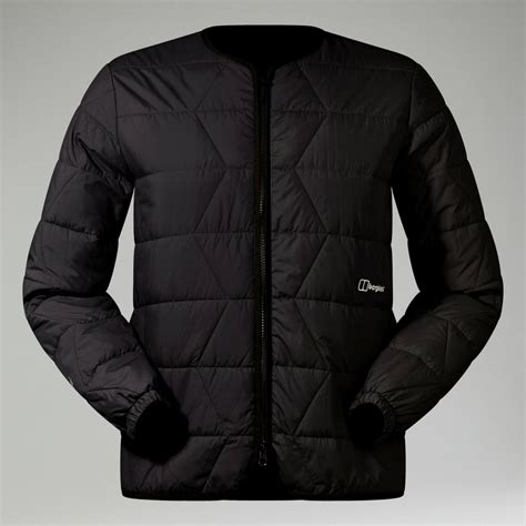 Insulated Berghaus Mens Netherdene Quilted Insulated Jacket Black Crazymadhatters