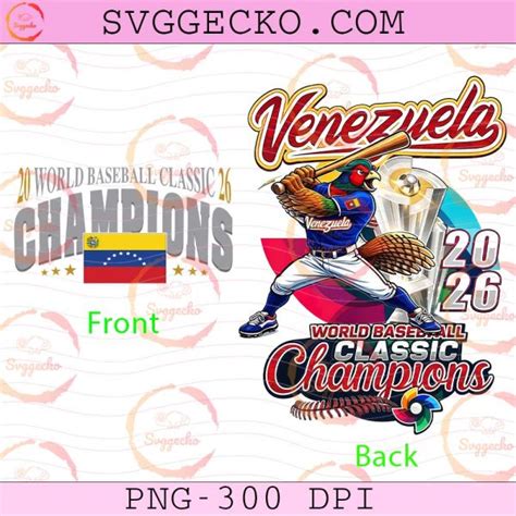 Venezuela Wbc 2026 Champions Png Venezuela World