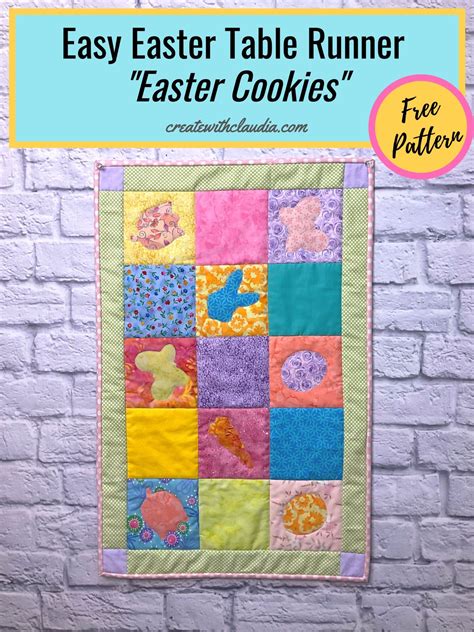 Easy Easter Table Runner Pattern Create With Claudia