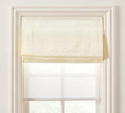 Custom Belgian Linen Dual Roman Light Filtering Shade Pottery Barn