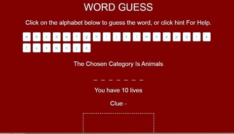 Word Guess Game Using Html And Css In Vanillajs With Source Code Sourcecodester