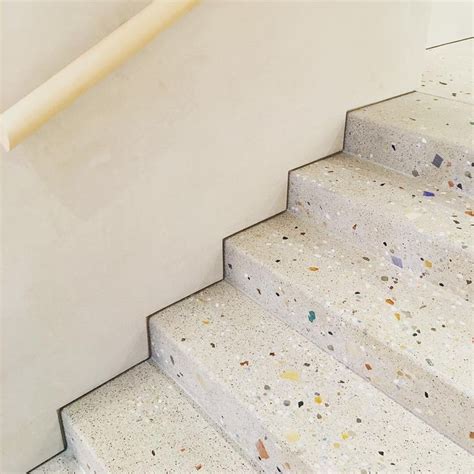 Terrazzo Perfection Flooring Design Terrazzo Stair Risers Modern