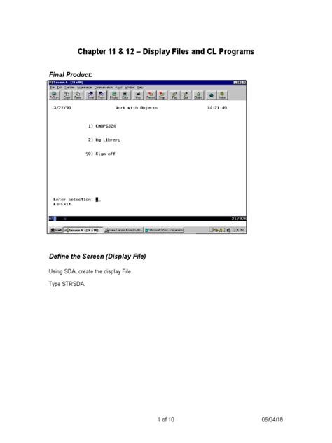 As 400 Display And Cl Programming Guide Pdf Control Flow Computer Data