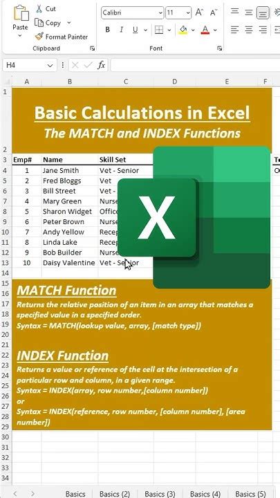 unleash your excel skills a beginner s guide to index and match