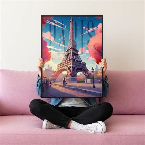 Paris Animated Digital Poster Etsy