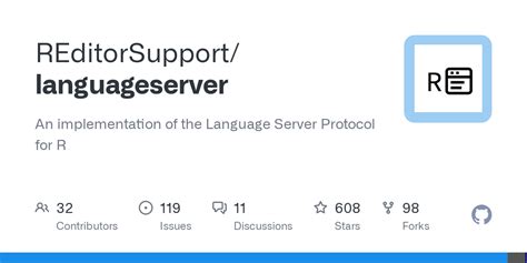 Github Reditorsupport Languageserver An Implementation Of The Language Server Protocol For R