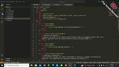 finished parallax website with html and css muhammad osama gabol