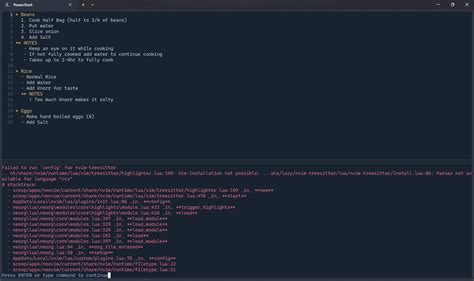 Telescope Error And Nvim Treesitter Error · Issue 2455 · Nvchadnvchad