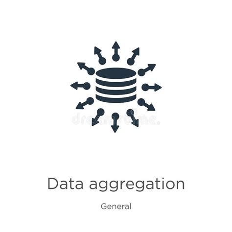 Data Aggregation Icon Trendy Flat Vector Data Aggregation Icon Stock Vector Illustration Of