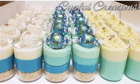 Delicious Mini Desserts For Your Shower Colorful Dessert Shooters