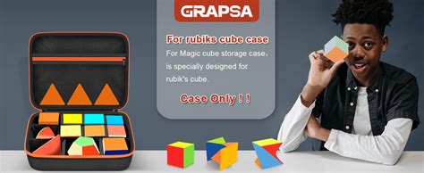 Grapsa Speed Cube Storage Case Compatible With Rubiks Cube