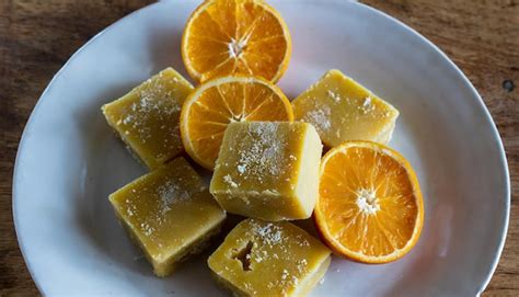 Premium Photo Nagpur Orange Burfee Or Barfi Or Burfi Is A Creamy