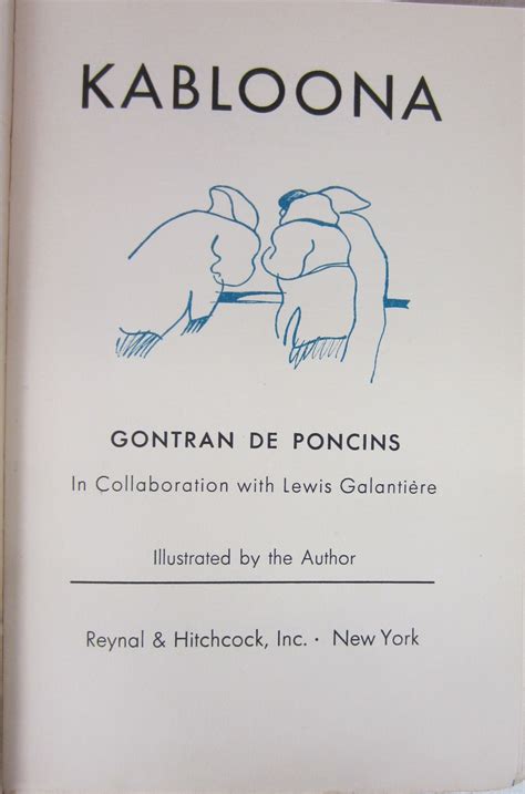 Kabloona Signed And Limited Edition By De Poncins Gontran De In