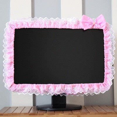 Lace Monitor Cover Monitor Decorative Screens Decoration And Furniture