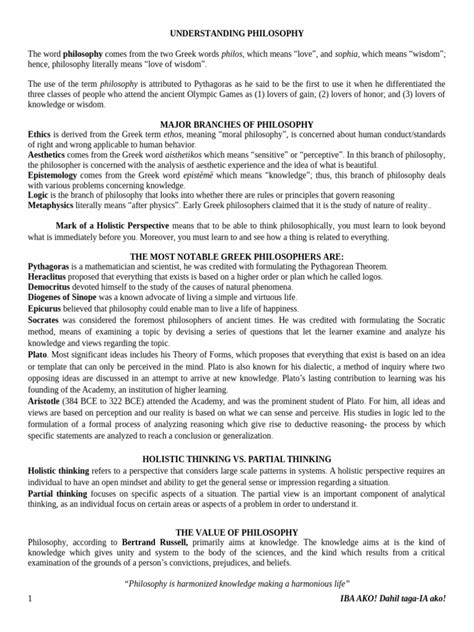 Intro To Philo Weeks Pdf